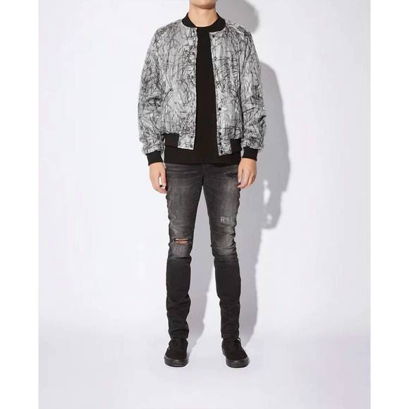 RtA | Jackets & Coats | New Rta Atticus Jacket In Black Lines | Poshmark